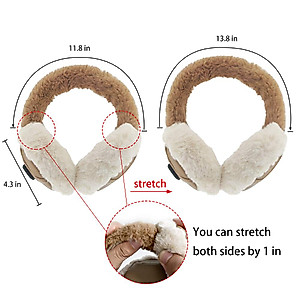 Aroma Season Heated Ear Warmer, Ear Muffs for Winter Women & Men Band Adjustable