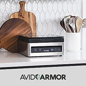 Avid Armor - Chamber Vacuum Sealer Machine USV1 Ultra SeriesONE, Food Sealer for Wet Foods, Meat Sealers, Packing Machine, Compact Vacuum Chamber Sealer with 10-Inch Vacuum Sealer Bar