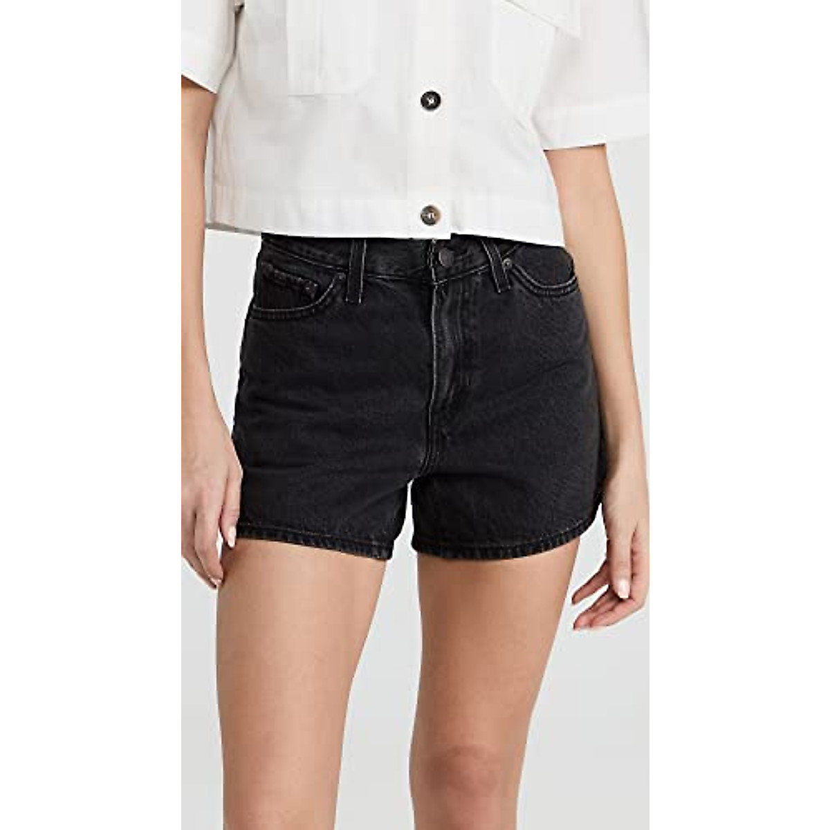 Levi's Women's 80s Mom Shorts, Not to Interrupt, Black, 25