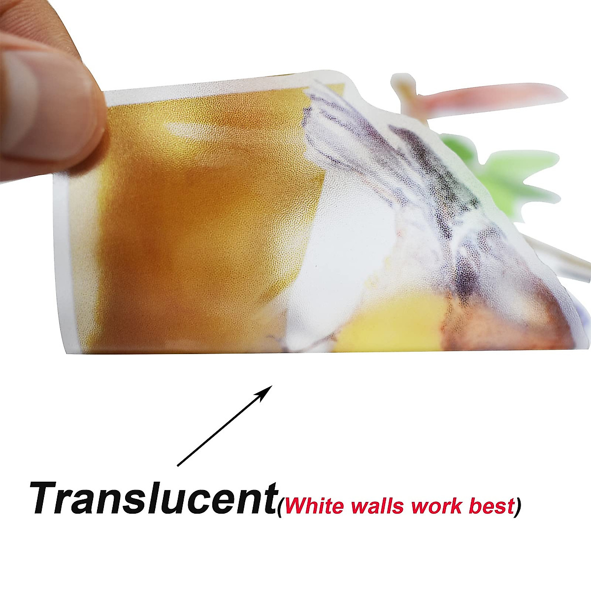 Maydahui Little Birds on Tree Branches Wall Decal Vinyl Wall Sticker (34 x 34 Inch) Removable Peel and Stick Art Murals Decor for Bedroom Offices Classroom Living Room Background