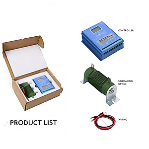 FEICHANGHAO 8000W Wind Solar Hybrid Charge Controller 12V/24V MPPT Boost Charge Regulator with LCD Display and Free Dump Load Accurate,24v