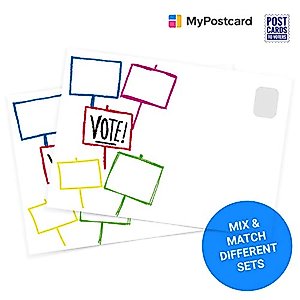 Vote Signs - Postcards to Voters by Tony the Democrat (Mix and Match Set Sizes) (64)