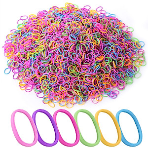 Mr. Pen- Assorted Colorful Hair Rubber Bands, 2400 Pack, Elastic Mini Ties for Hair and Baby Girls