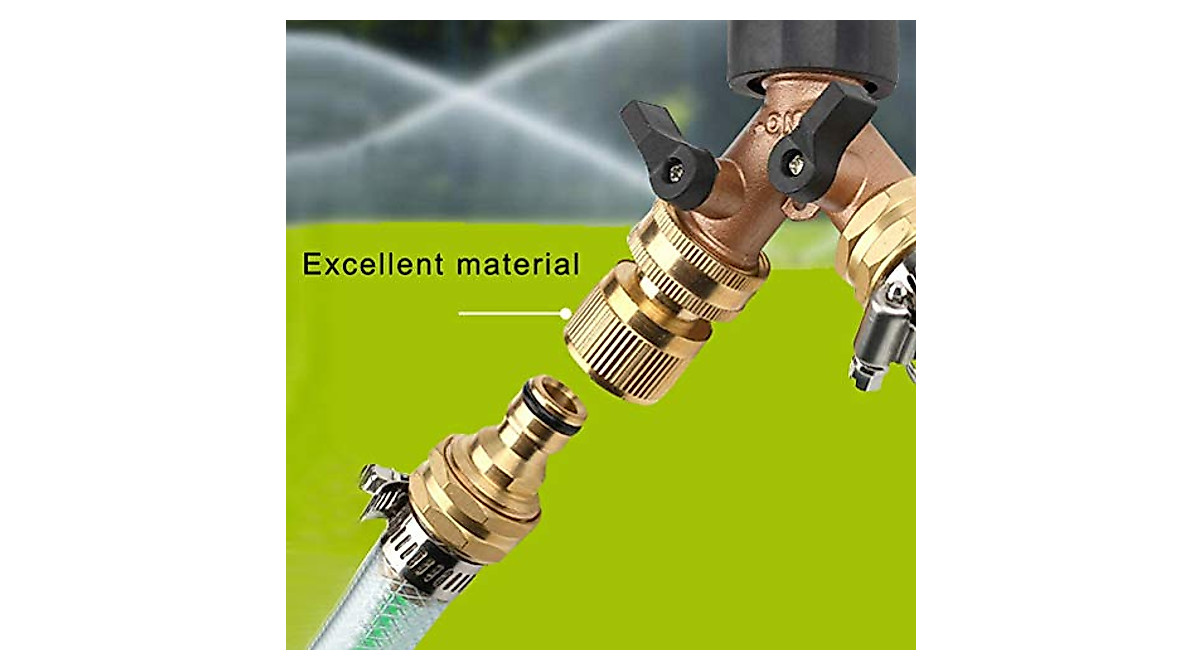 2 Packs 3/4" Heavy Duty Hose Connectors - Leak-Proof Garden Fittings