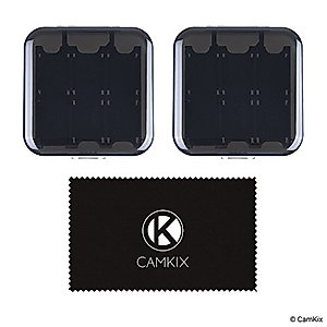 CamKix Game Case Compatible with Nintendo Switch - Fits up to 48 Nintendo Switch Games - Protective Storage System - 2X Game Card Organizer - 2X Hard Shell with 24 Slots