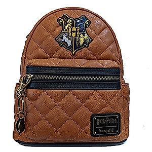 Loungefly Harry Potter Hogwarts Crest Faux Leather Quilted Shoulder Bag