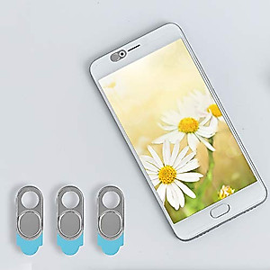 WNSC Lens Cover, Camera Protect Sticker Metal 0.7 Mm Thickness for Tablets for Smartphone(Silver)