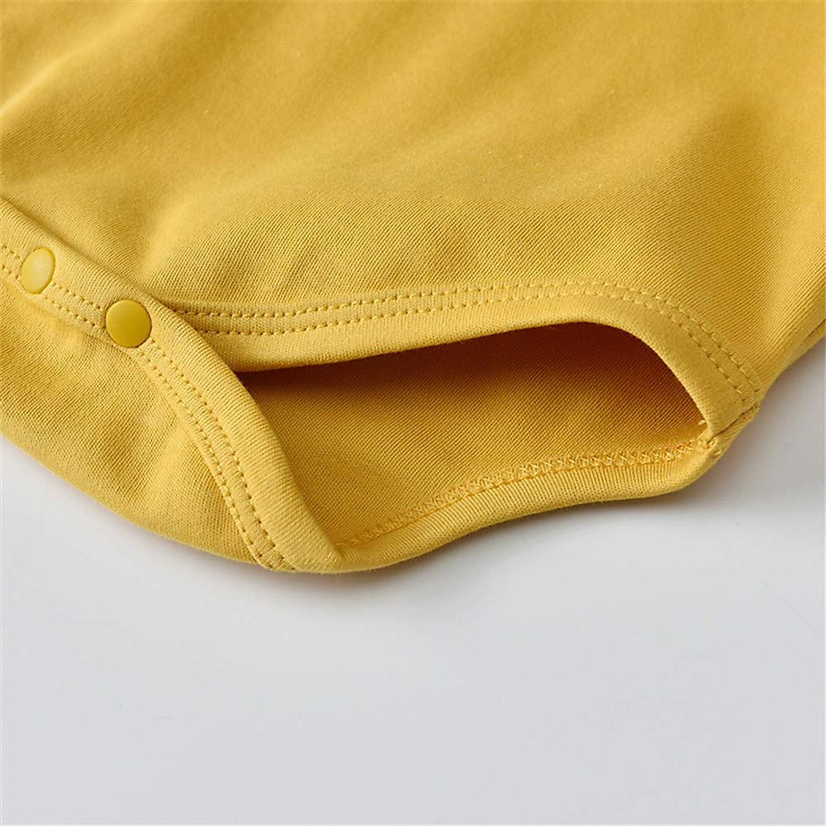 Auro Mesa Newborn Baby Infant Unisex Cotton Long-Sleeve Solid Peter Pan Collar Jumper Bodysuits Outfits