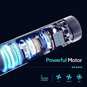 NEXAIR 36” Oscillating Tower Fan, 3 Speed Portable Fan Tower With Remote Control, Quiet Operating Floor Fan for Bedroom with 7.5 Hr Auto Off Timer, Modern Design Room Cooling Fan For Home & Office