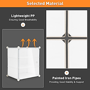 CHALIGHT 12-Tier Shoe Rack - 72 Pairs Shoe Storage Organizer - Stackable, Portable Cabinet (3-Tier Box x 12)