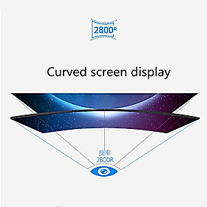 Gaming Curved Display,IPS Screen Display with HDMI,32-inch 1080P Full HD Monitor 75Hz,Wide Viewing Angle 178˚Suitable for Laptops, PC, MacBook Pro, Xbox, PS4