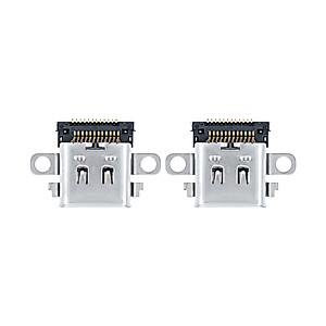 Wigearss (2 Packs) Replacement USB C Type-C SYNC Charging Port Switch Charger Connector Power Charger Socket Connector for N Switch Console （NOT Switch OLED/Switch Lite）