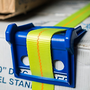 Bob's Industrial Supply BISupply Cargo Corner Edge Protector - 40pk Blue Flatbed Edge Protectors Plastic Corner Protectors for Shipping