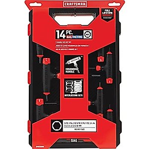 CRAFTSMAN Hex Key Set, 14-Key, T-Handle (CMHT26001) Pack of 1