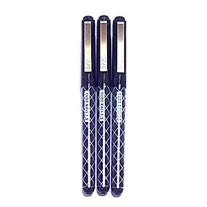 OHTO Fude Ballpoint Pen Extra Bold, 1.5mm, black ink, 3 pens per Pack (Japan import) [Komainu-Dou Original Package]