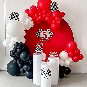 148 Pieces Race Car Balloons Arch Garland Kit,Racing Car Theme Birthday Party Decorations Cars Balloon Arch Kit 5 10 18 Inch