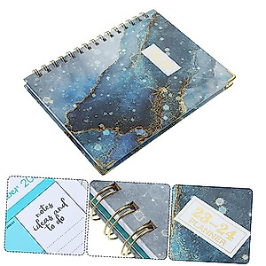 Operitacx 2024 Agenda Book Monthly Planner Notebook Daily Planner Notepad Academic Planner Writing Journal Notebook Daily Planning Calendar Horizontal Grid Write a Book Paper Student