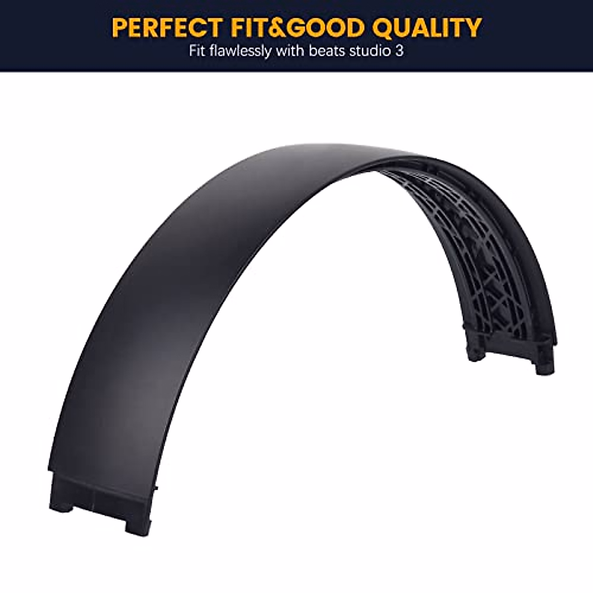 Studio 3 Headband Replacement Parts Compatible with Beats Studio 3 Wireless Headphones OEM Quality Studio3 Accessories Replacement for Beats by Dre Studio3/A1914 Over Ear Headphones (Matte Black)