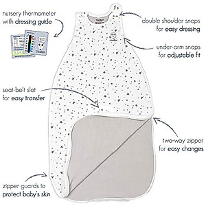 Woolino 4 Season Baby Sleep Sack, Australian Merino Wool Wearable Blanket, 2-24 Months, Sheep