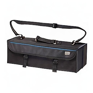 Winco Acero Cutlery line 11 Slot Knife Bag, Black, 21" x 7" x 2"