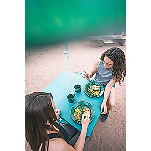 Stansport Picnic Table and Umbrella Combo - Green (615)