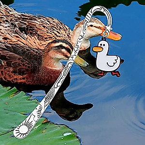 MYOSPARK Duck Bookmark Cute Duck Jewelry Reading Lover Gift Animal Bookmark Gift for Duck Lovers (Duck Bookmark)