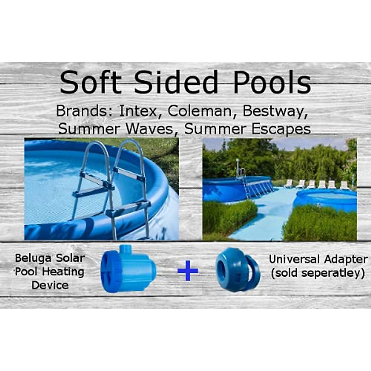 Beluga Pool Solutions 1652US Beluga Solar Pool Heating Device, Blue