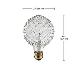 Globe Electric 84637 Designer 40W Crystal Design Bulb