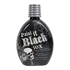 Millennium Tanning Paint It Black 50X - Extreme Dark Tanning Lotion, 13.5 Ounces