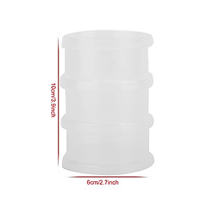 Tomotato 3 Layers Nail Decoration Storage Box Small Bead Organizers Clear Nail Art Storage Containers Nail Art Accessories