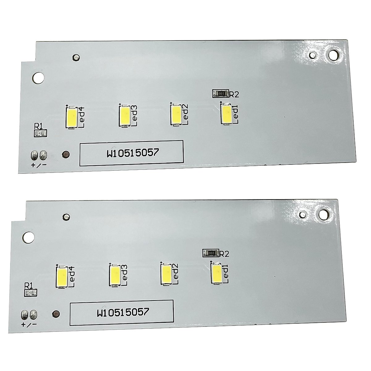 2PK W10515057 Compatible with Whirlpool Kenmore and Refrigerators LED Light White Light WPW10515057 W10398007 (Note: No Plastic Case, Only PCB Board)
