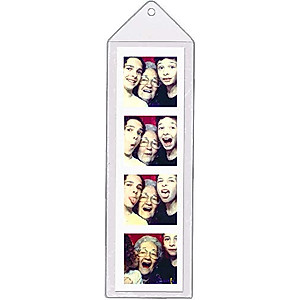 StoreSMART - Bookmark Covers/Holders with Tassle Hole - Clear Plastic - 10-Pack - BMKCRFT2-10