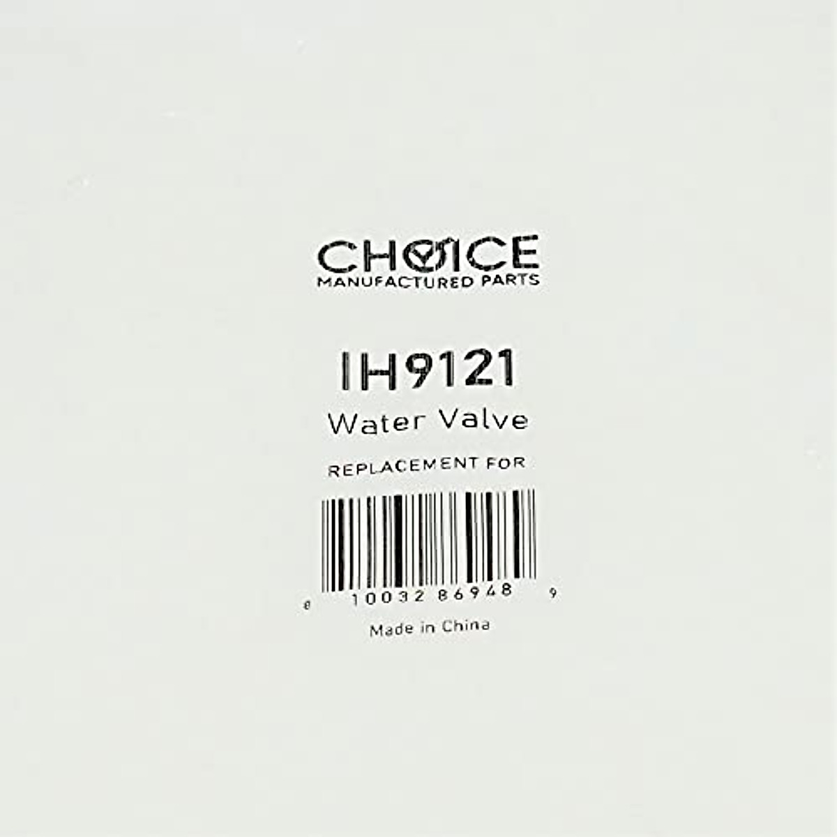 Choice Part IH9121 for Manitowoc 000009121 Ice Machine Water Valve