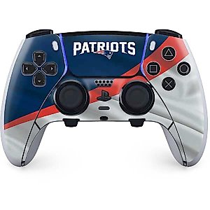 Skinit Gaming Decal Skin Compatible with PS5 DualSense Edge Pro Controller - Officially Licensed NFL New England Patriots Design