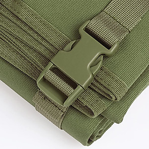 Toplimit 4" x 8" Portable Tactical Shooting Mat, Non-Padded Shooting Mat, Waterproof Non-Slip Roll-up Shooter Range Pad