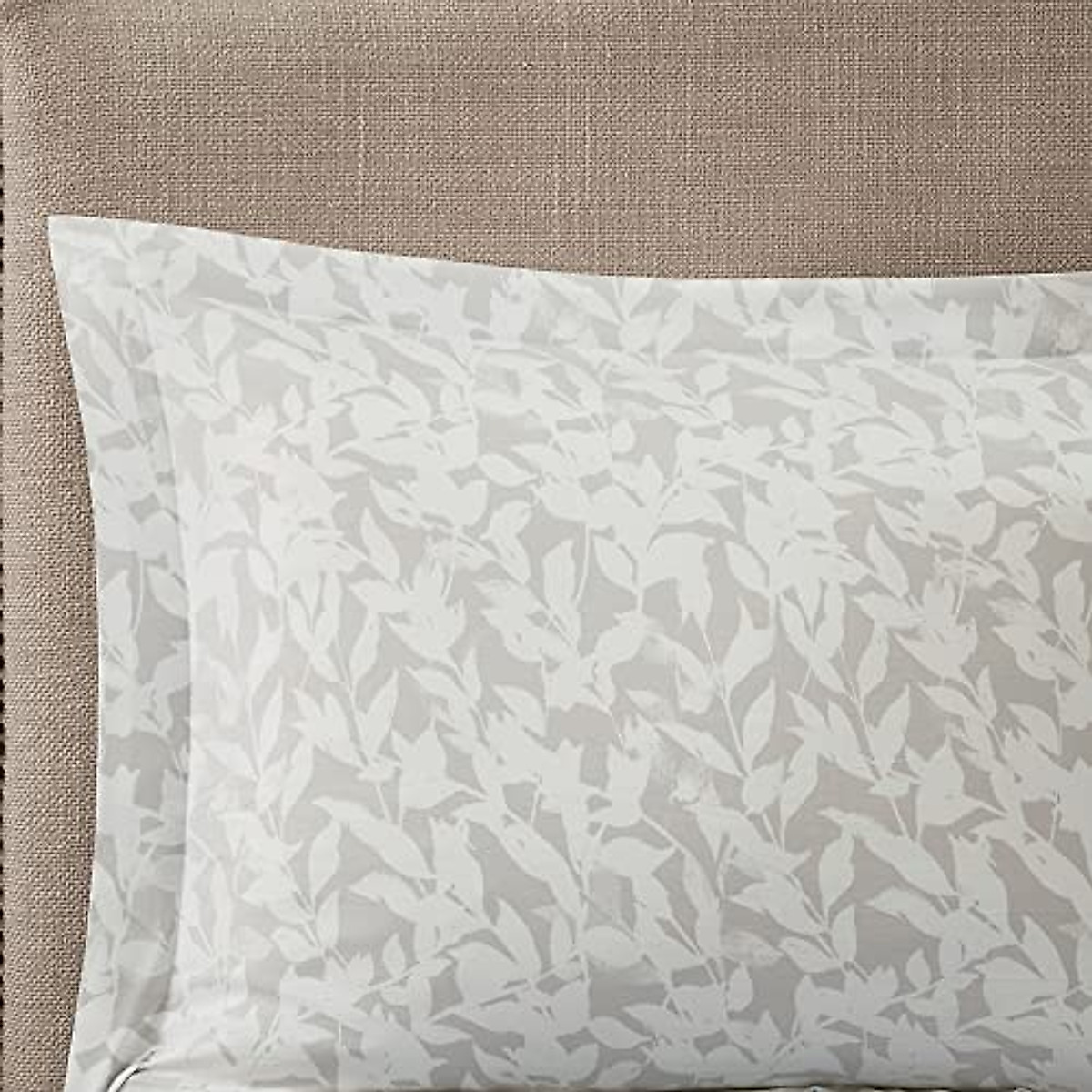 Madison Park Essentials Cozy Bed in a Bag Reversible Comforter with Complete Sheet Set - Modern Botanical Print All Season Cover, Shams, Decorative Pillow, King(104"x92"), Blue 8 Piece