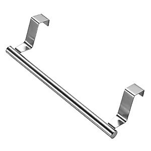 Kitchen Cabinet Towel Rack Cabinet Towel Rack Kitchen Bathroom Wall Mounted Under Over Stainless Steel Single Bar (S)