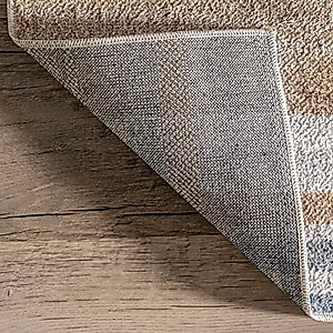 nuLOOM Brodee Abstract Retro Machine Washable Area Rug, 7' 10" x 10', Beige