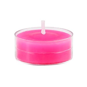 Zest Candle 50-Piece Tealight Candles, Hot Pink