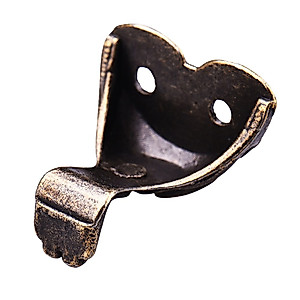 4Pcs Antique Brass Box Legs Feet Corner Protector Zinc Alloy Gift Box Jewelry Wood Case Decorative Feet Leg Metal Corner Protector Furniture Fittings