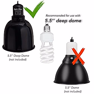 MRREPTILE UVB Reptile Light 10.0, Ideal for Desert Reptiles, Bearded Dragon UVB Light 26W