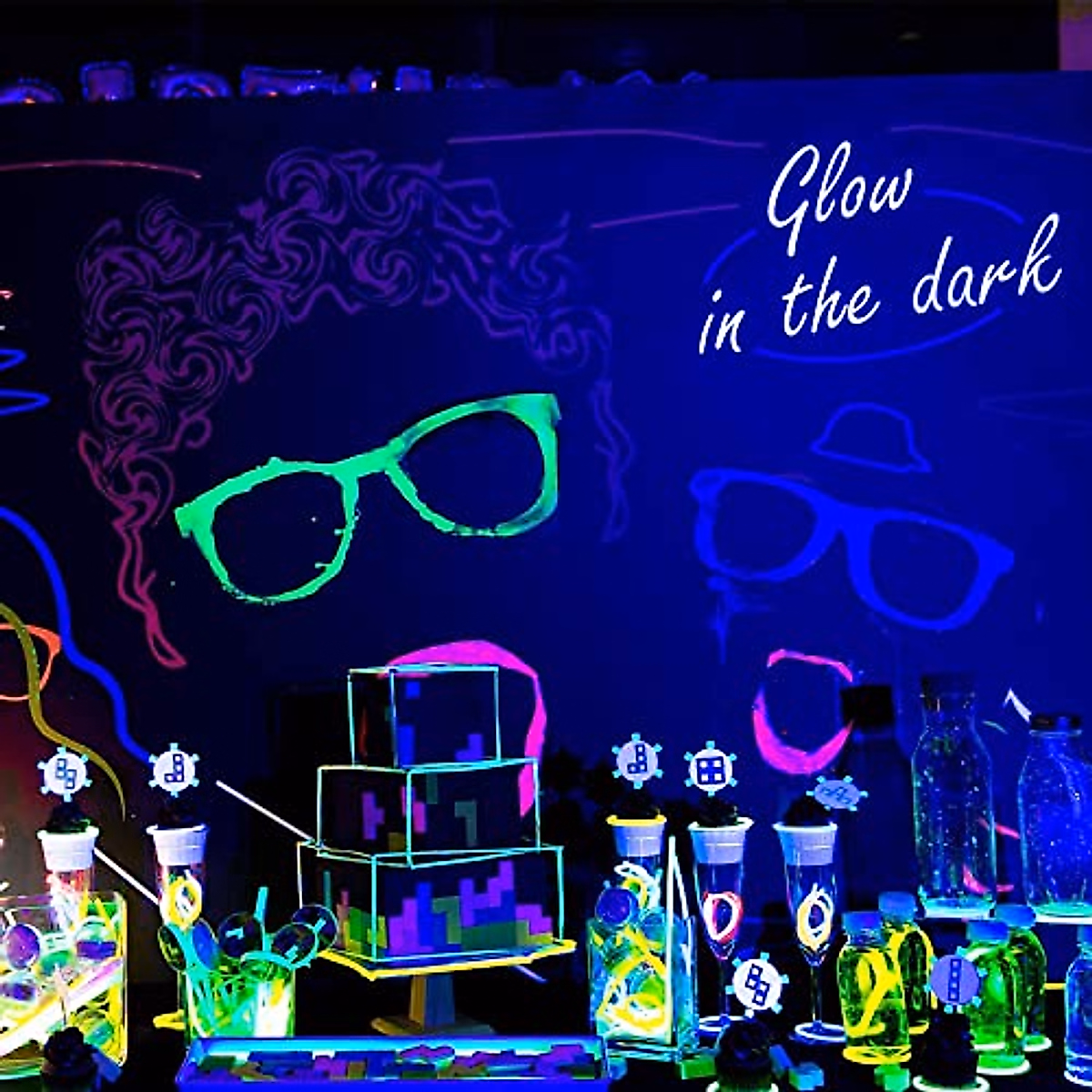 FAISHILAN 2 Pack 40W Black Lights LED Black Light Bar, IP65 Waterproof BlackLights Glow in The Dark Party for Blacklight Party Halloween Bedroom Body Paint Stage Light Fluorescent Poster