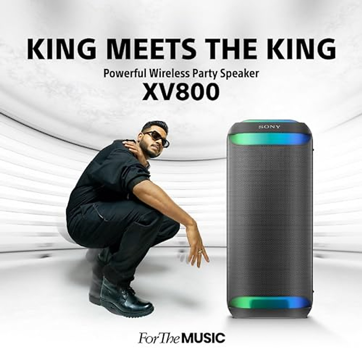 Sony SRS-XV800 X-Series Wireless Portable Bluetooth Karaoke Party Speaker(Black)