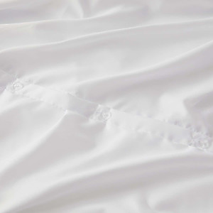 Nestl White Duvet Cover Queen Size - Pintuck Queen Duvet Cover Set, 3 Piece Double Brushed Duvet Covers with Button Closure, 1 Pinch Pleated Duvet Cover 90x90 inches and 2 Pillow Shams