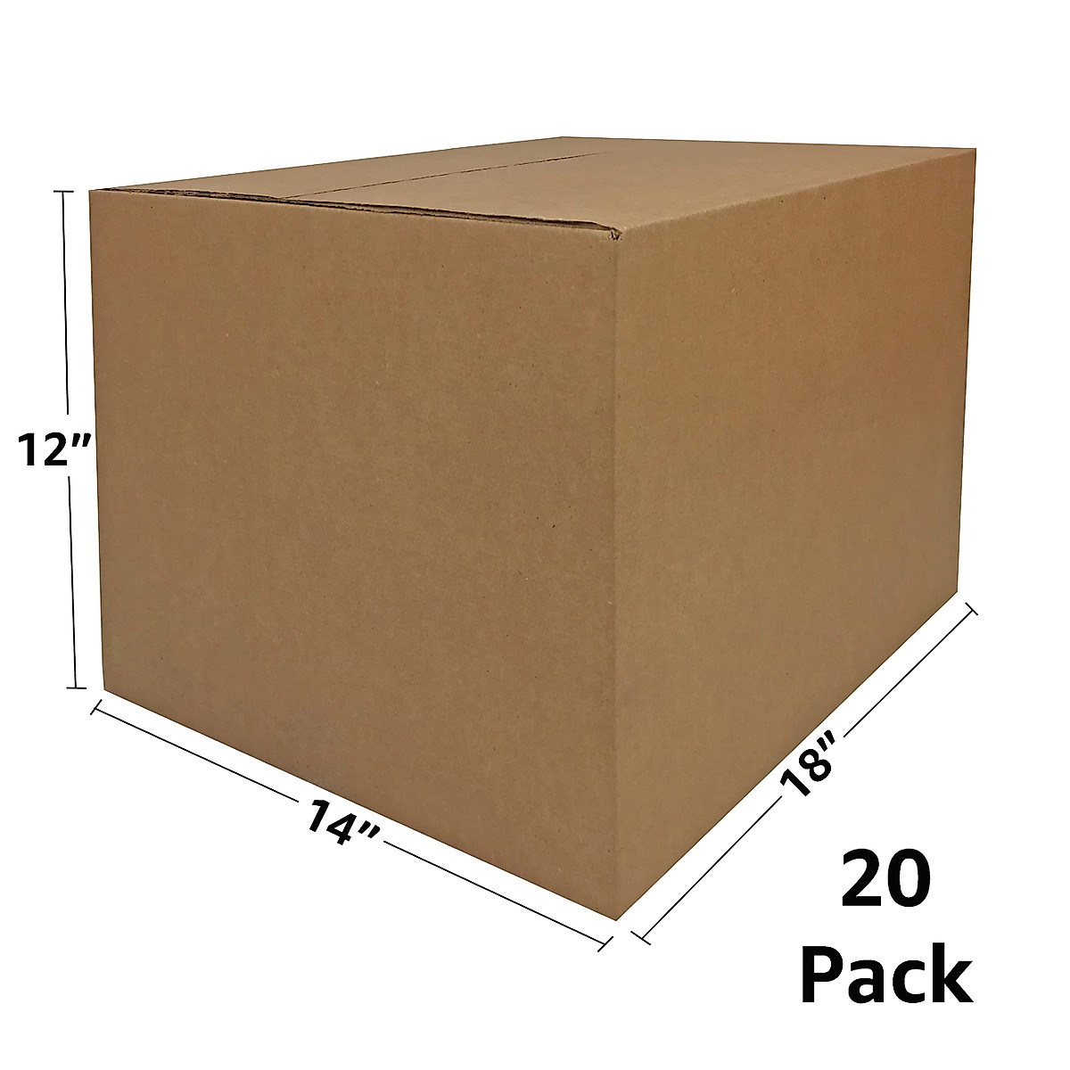 uBoxes Moving Boxes Bundle of 18"x14"x12" (Medium Boxes - Pack of 20)