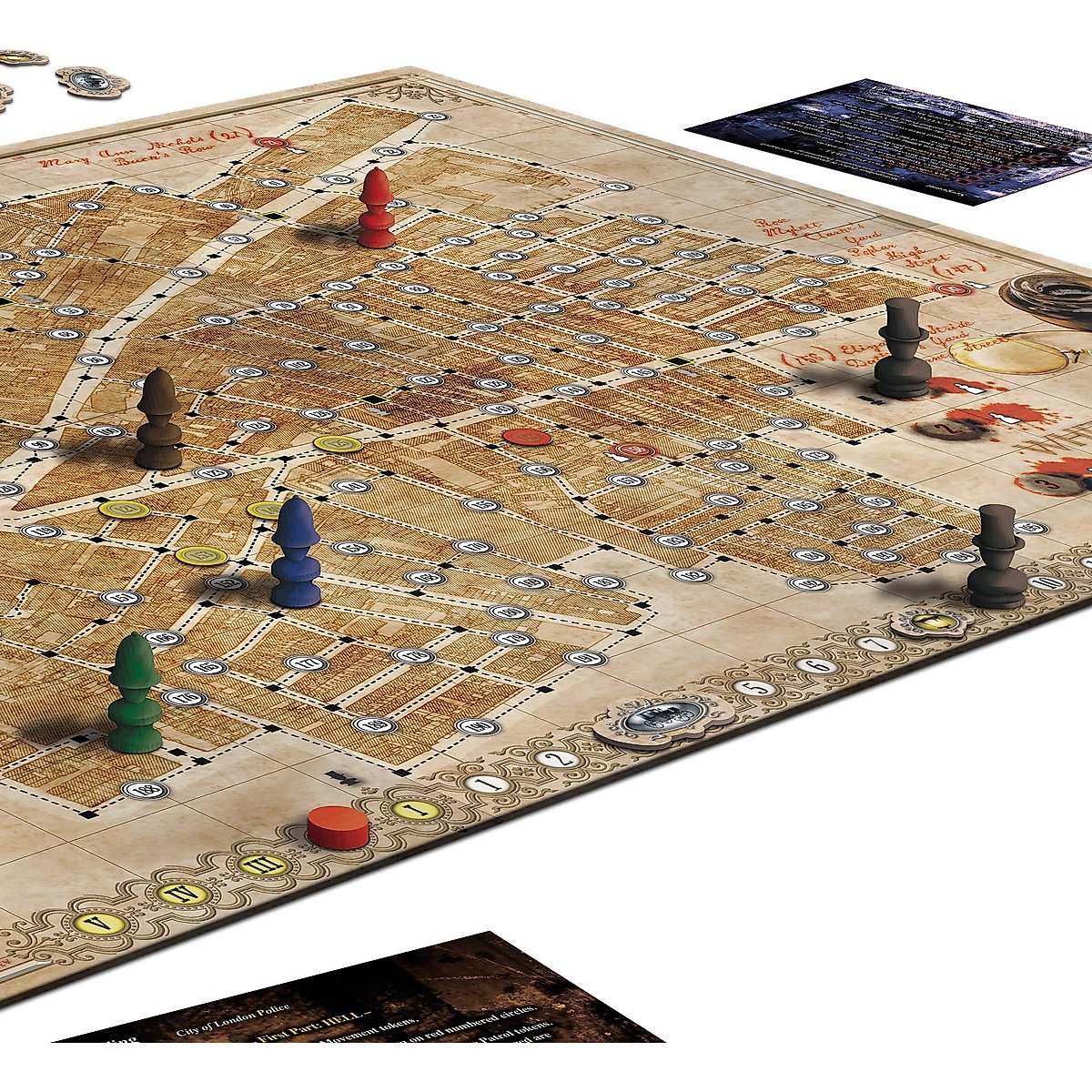 Letters from Whitechapel Board Game Revised Edition | Strategy Game for Teens and Adults | Detective Board Game | Ages 13 and up | 2 to 6 Players | Average Playtime 90 Minutes | Made by Giochi Uniti