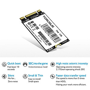 TOROSUS M.2 NGFF 22 * 42mm M.2 2242 1TB Solid State Drive Disk for Desktop PCs and MacPro