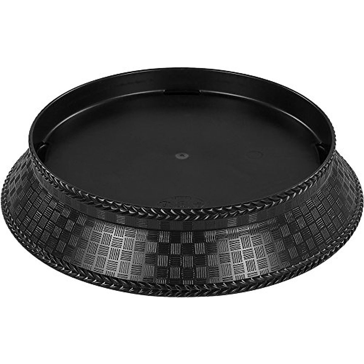 Carlisle FoodService Products 652703 WeaveWear Round Serving Basket, 10", Black (Pack of 12)