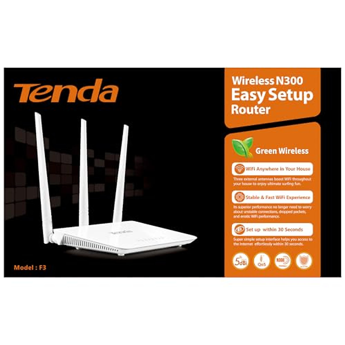 Tenda Wireless WiFi Router (N301)
