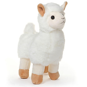 Bearington Lil' Alma Small Plush Stuffed Animal Llama, 7 inches